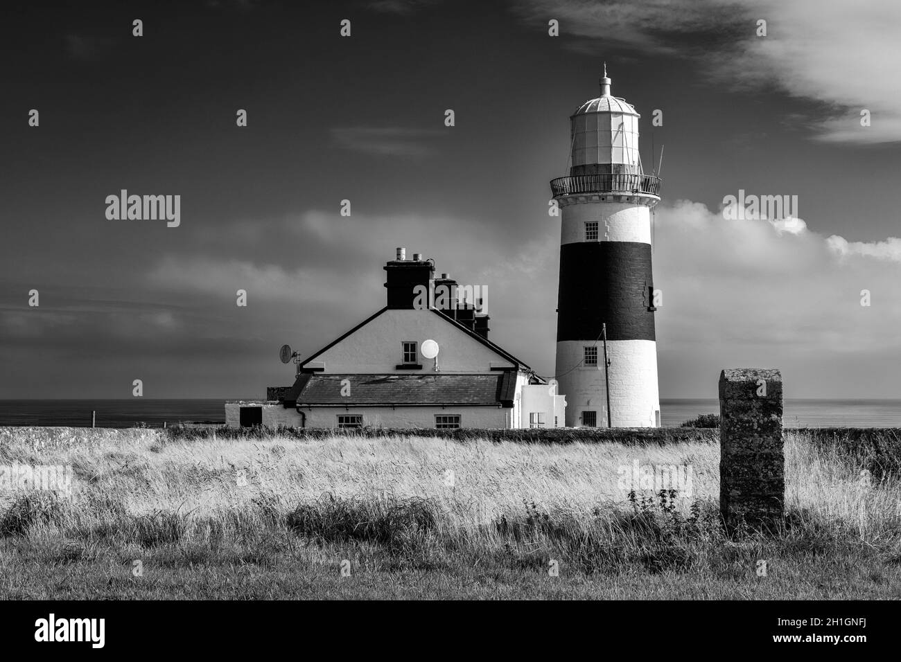 Mine Head Lighthouse, County Waterford, Ireland Stock Photo - Alamy