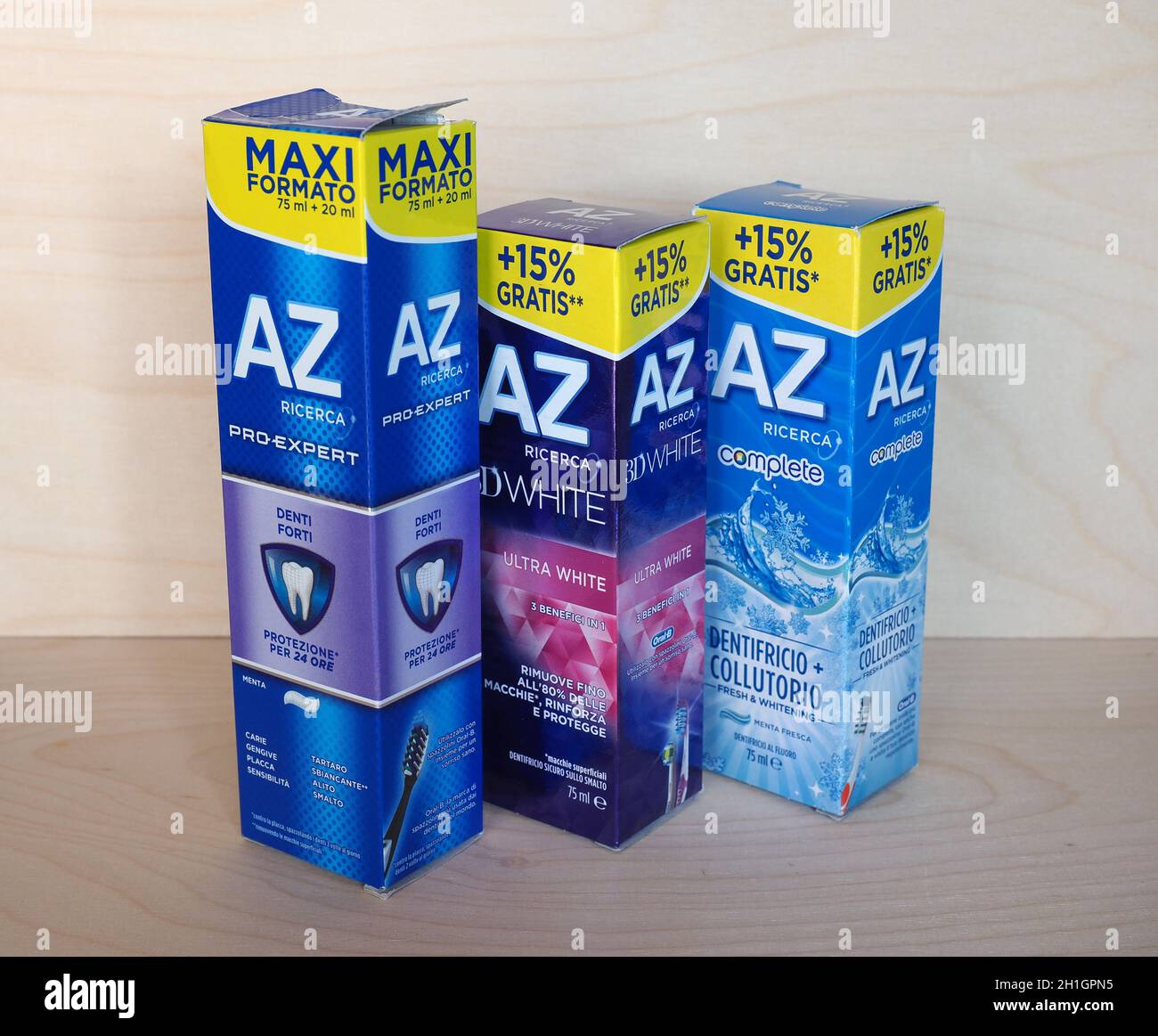 MILAN, ITALY - CIRCA JULY 2020: AZ toothpast Stock Photo - Alamy