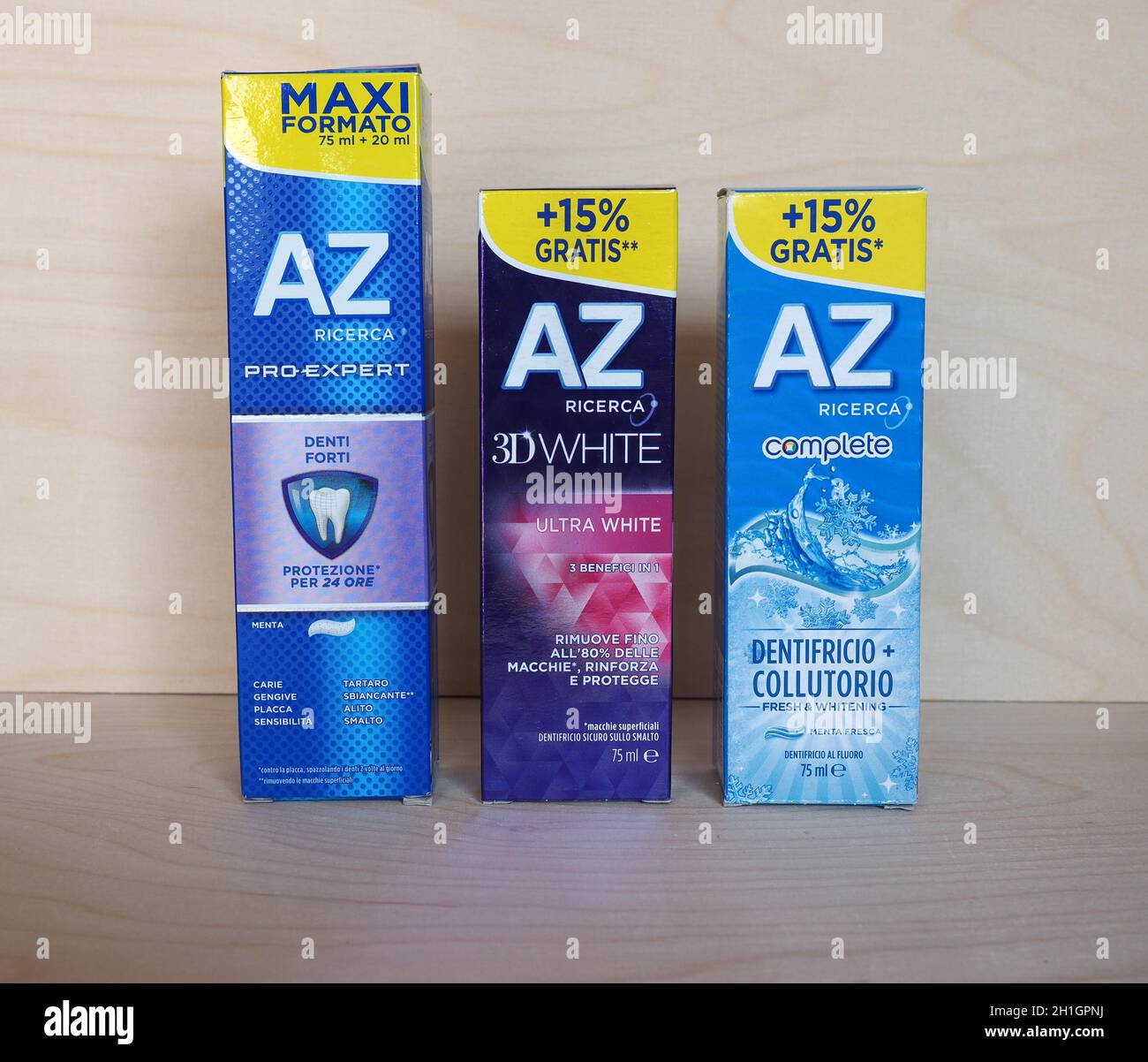 MILAN, ITALY - CIRCA JULY 2020: AZ toothpast Stock Photo - Alamy