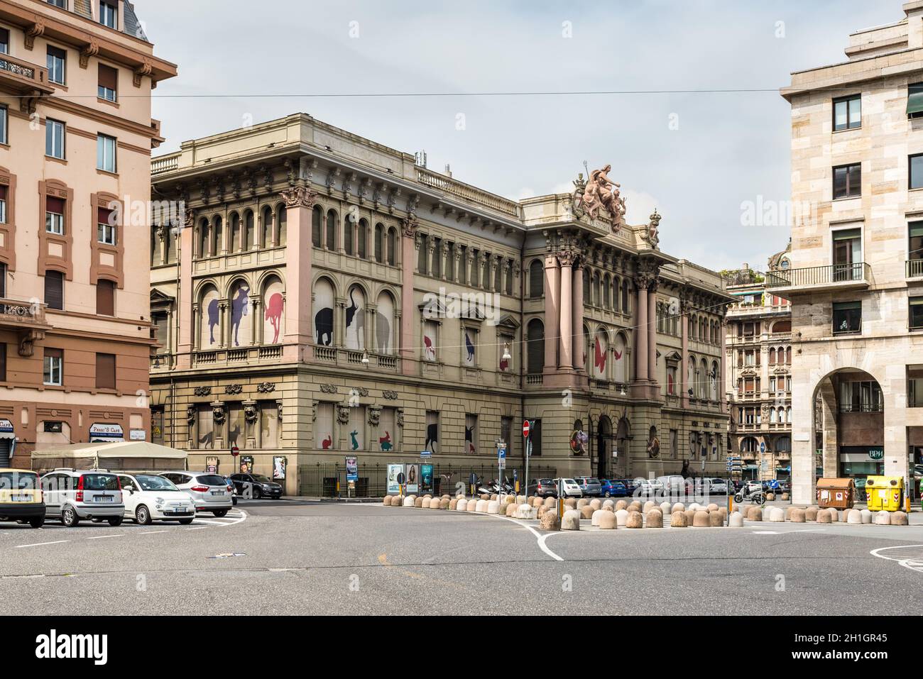 Genoa, Italy - May 14, 2017: Building of the Natural history museum ...