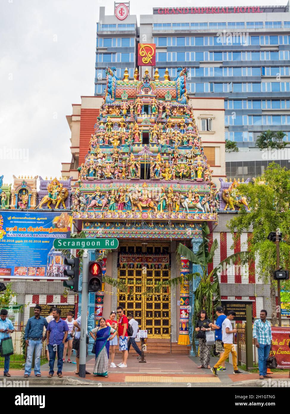 Sri Veeramakaliamman Temple is a Hindu temple in the middle of Little ...