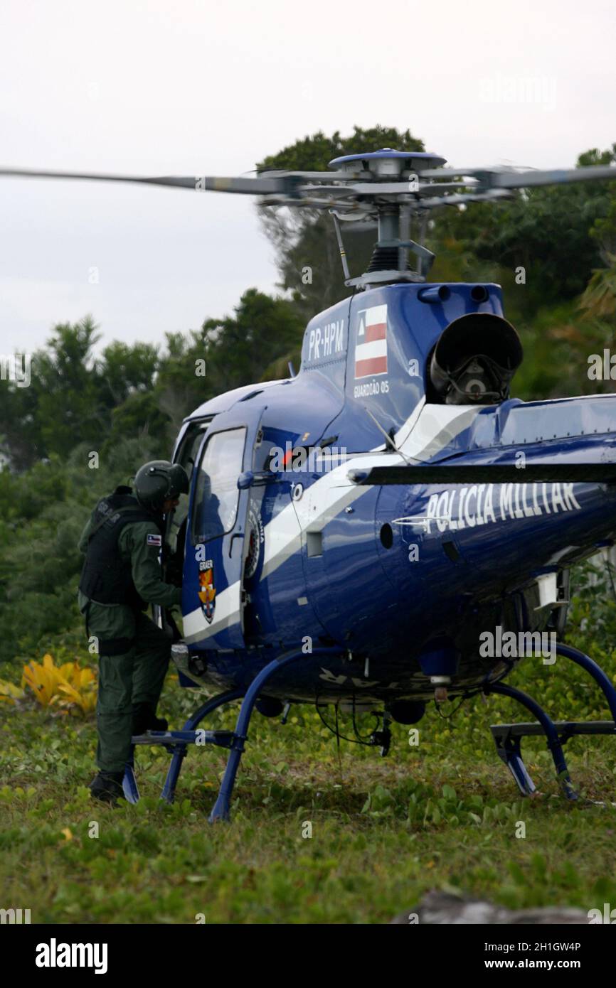 porto seguro, bahia / brazil - june 20, 2011: helicopter model Esquilo ...