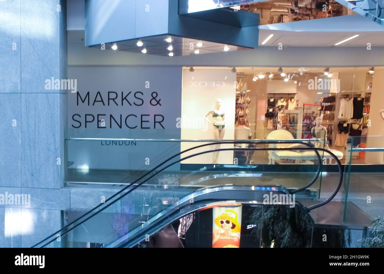 CIRCA MAY 2014 - BERLIN: the logo of the brand "Marks and Spencer Stock ...