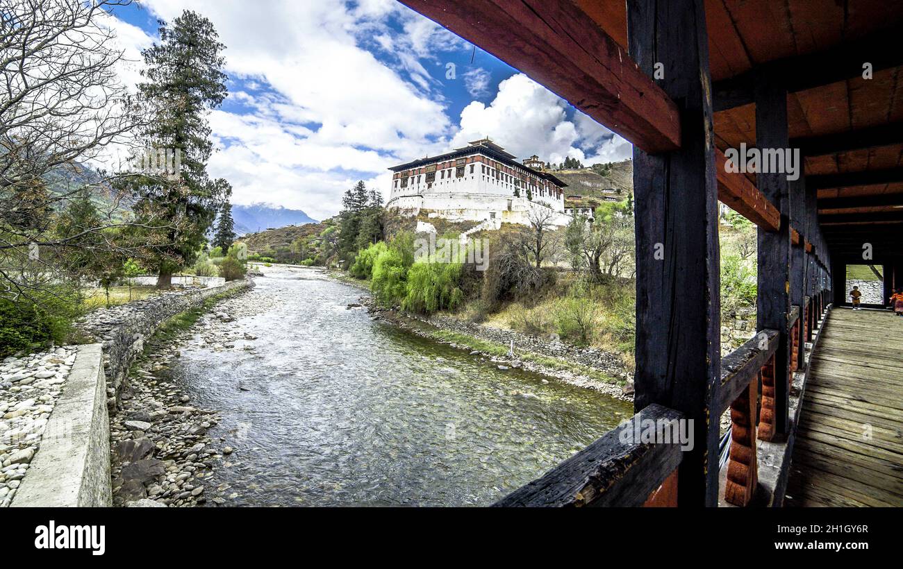 An Ancient fortress in Paro Bhutan Stock Photo - Alamy