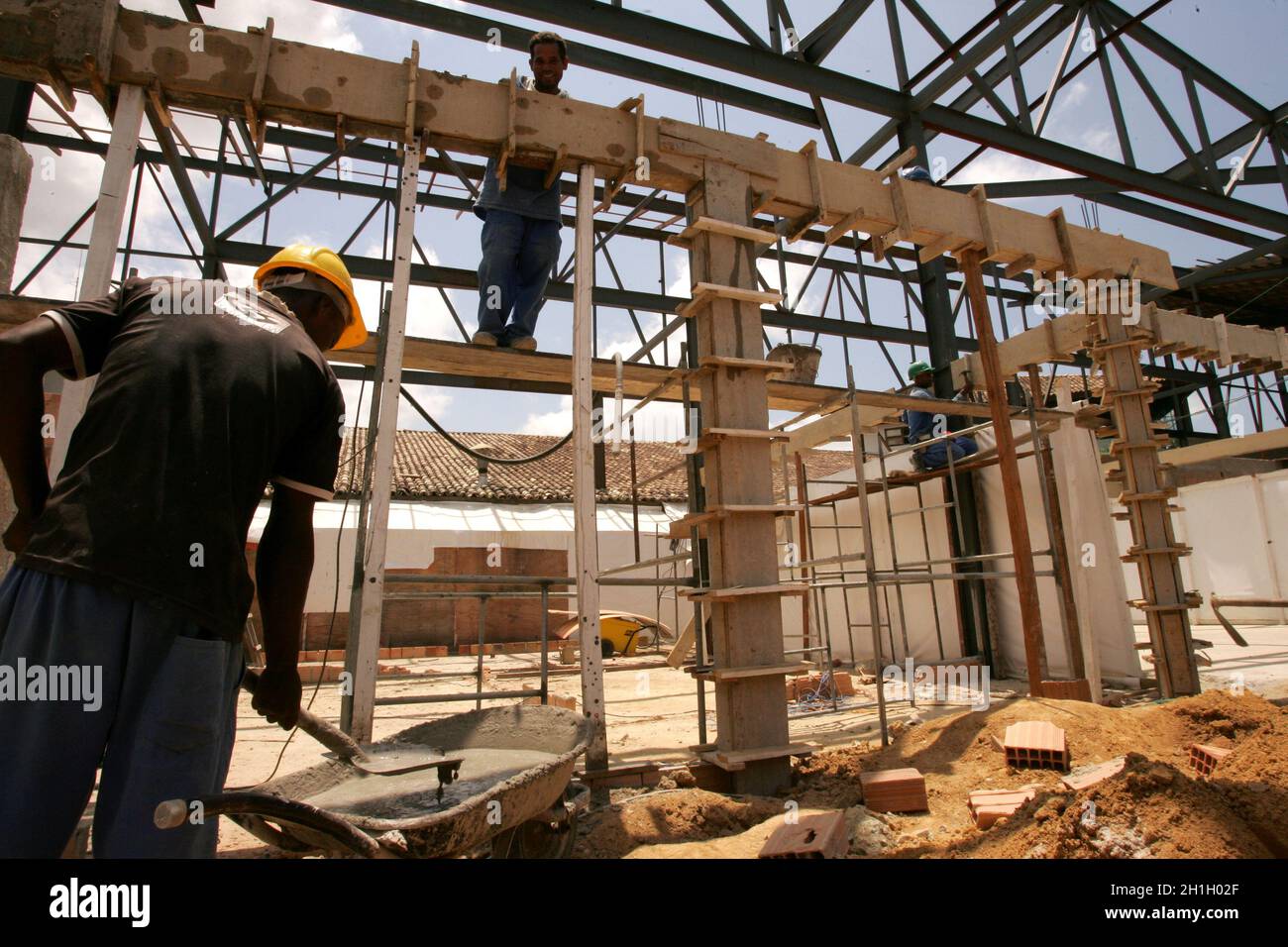 porto seguro, bahia / brazil - november 10, 2010: civil construction ...