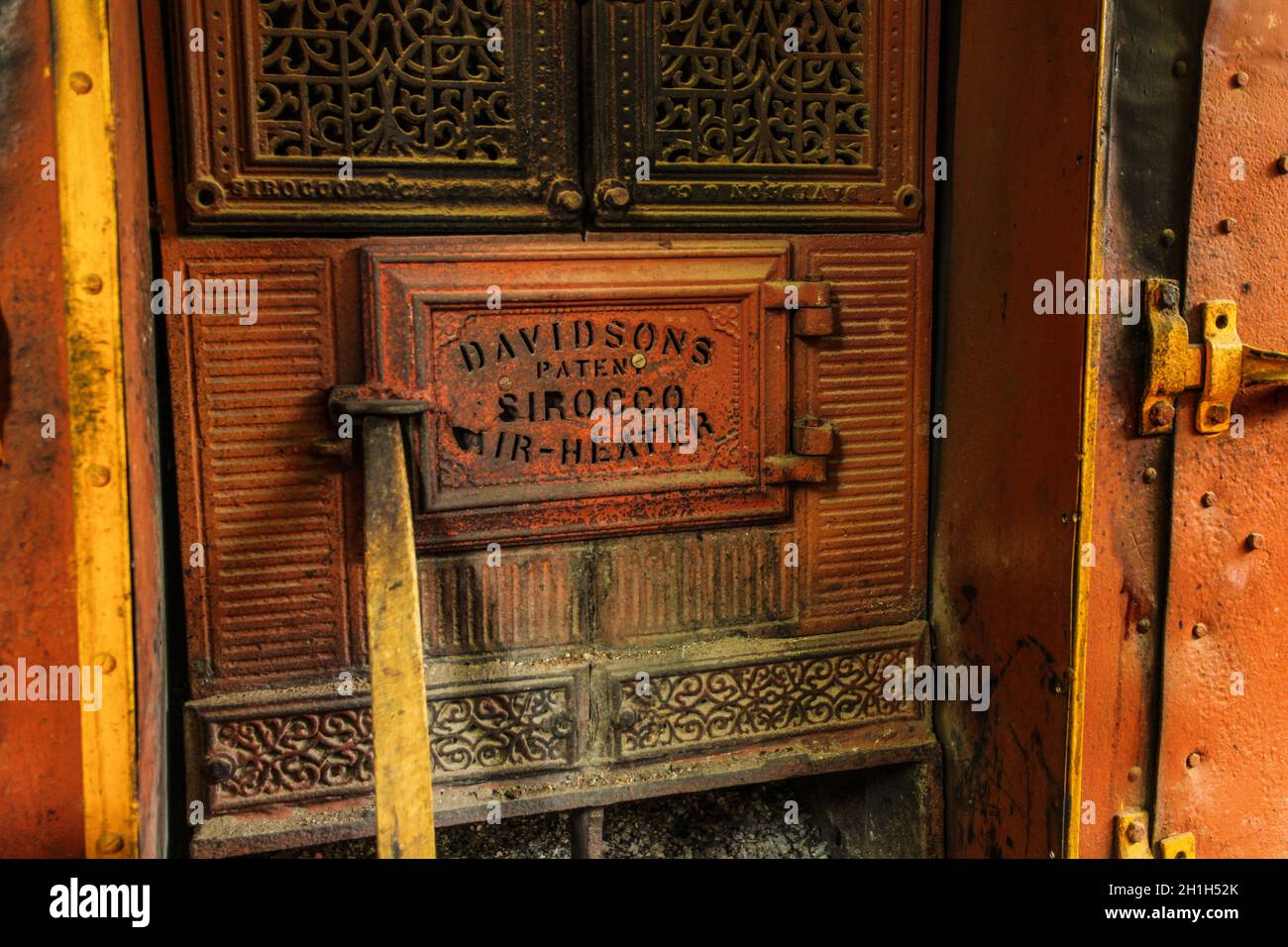 Kandy, Sri Lanka - April 12th, 2017: Detail of old Sirocco air heater ...