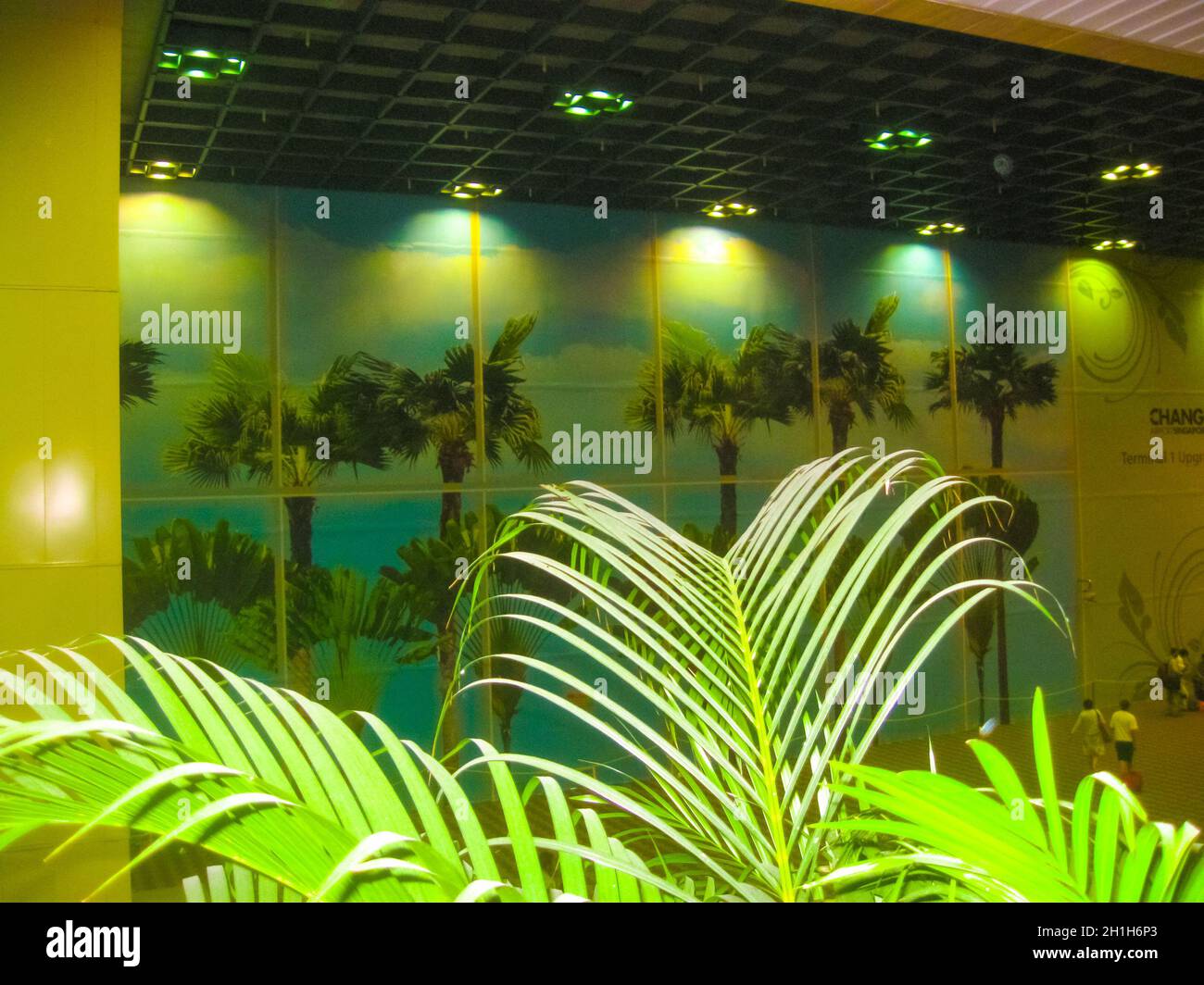 Singapore changi international airport terminal gate hi-res stock ...