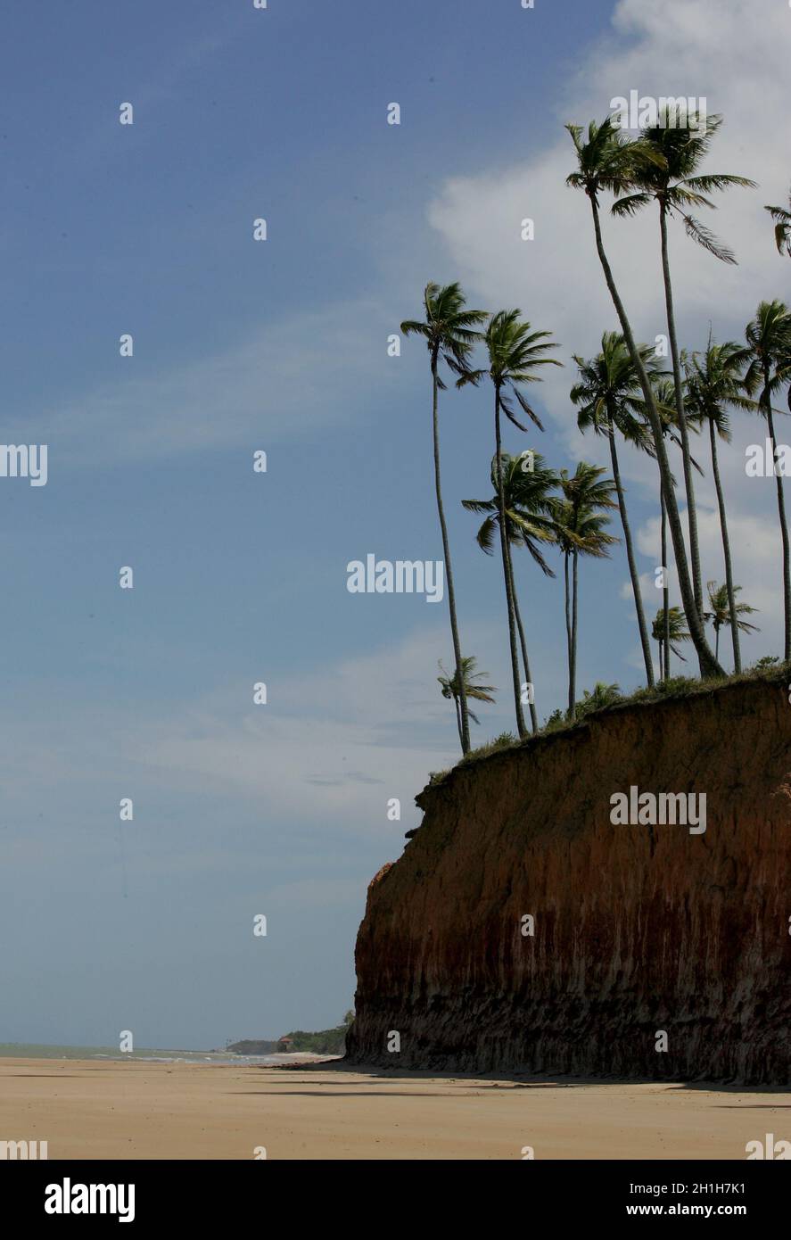 prado, bahia / brazil - august 5, 2008: view of the beach in the ...