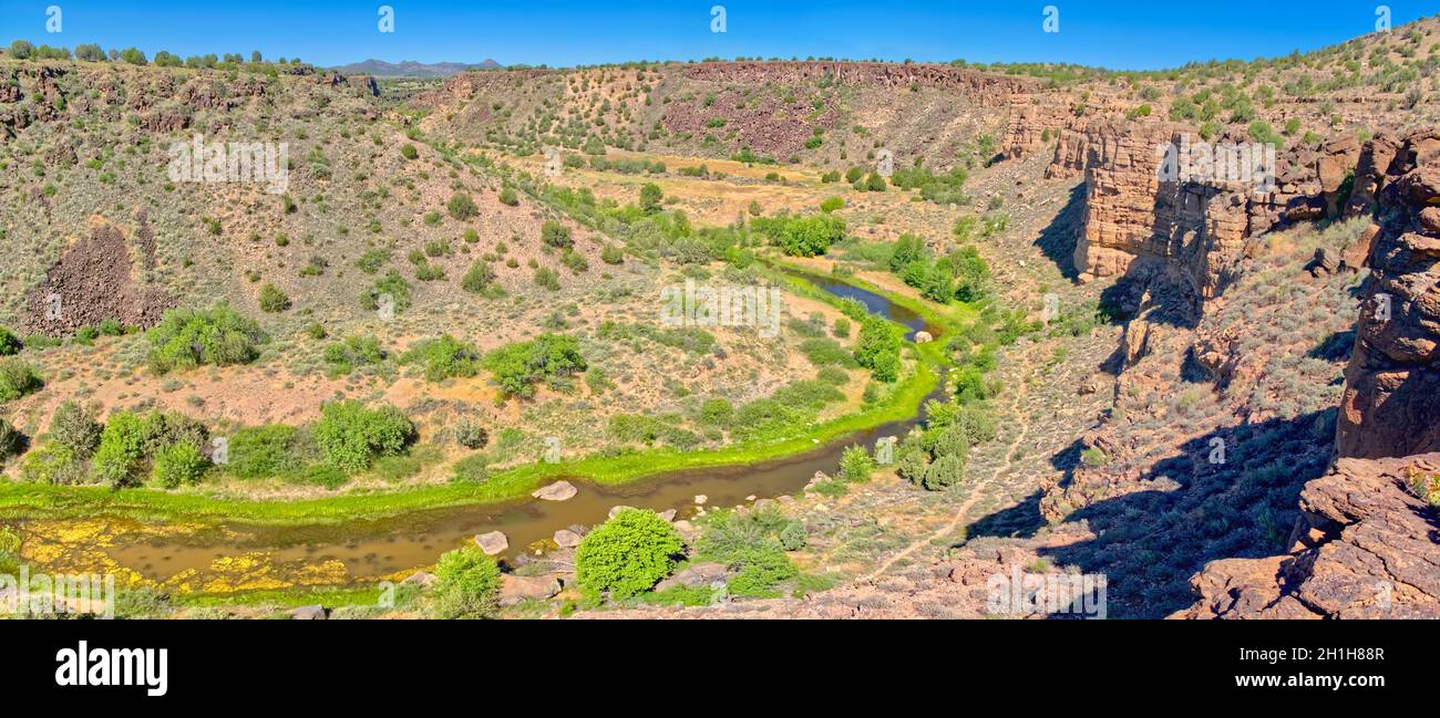 Panorama of the Upper Verde River Canyon near Paulden AZ. Located east ...