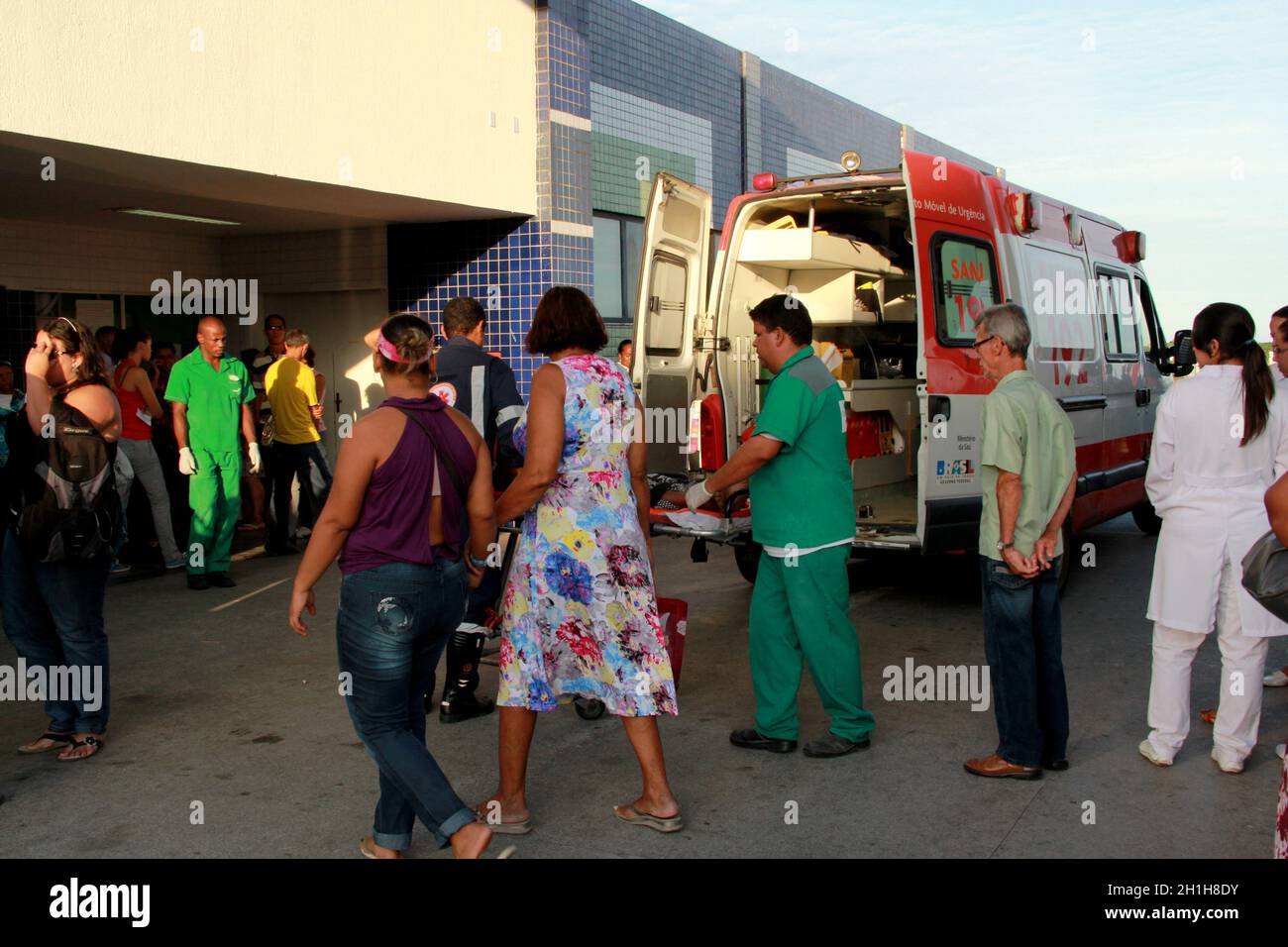 salvador, bahia / brazil - november 28, 2012: people are seen next to ...