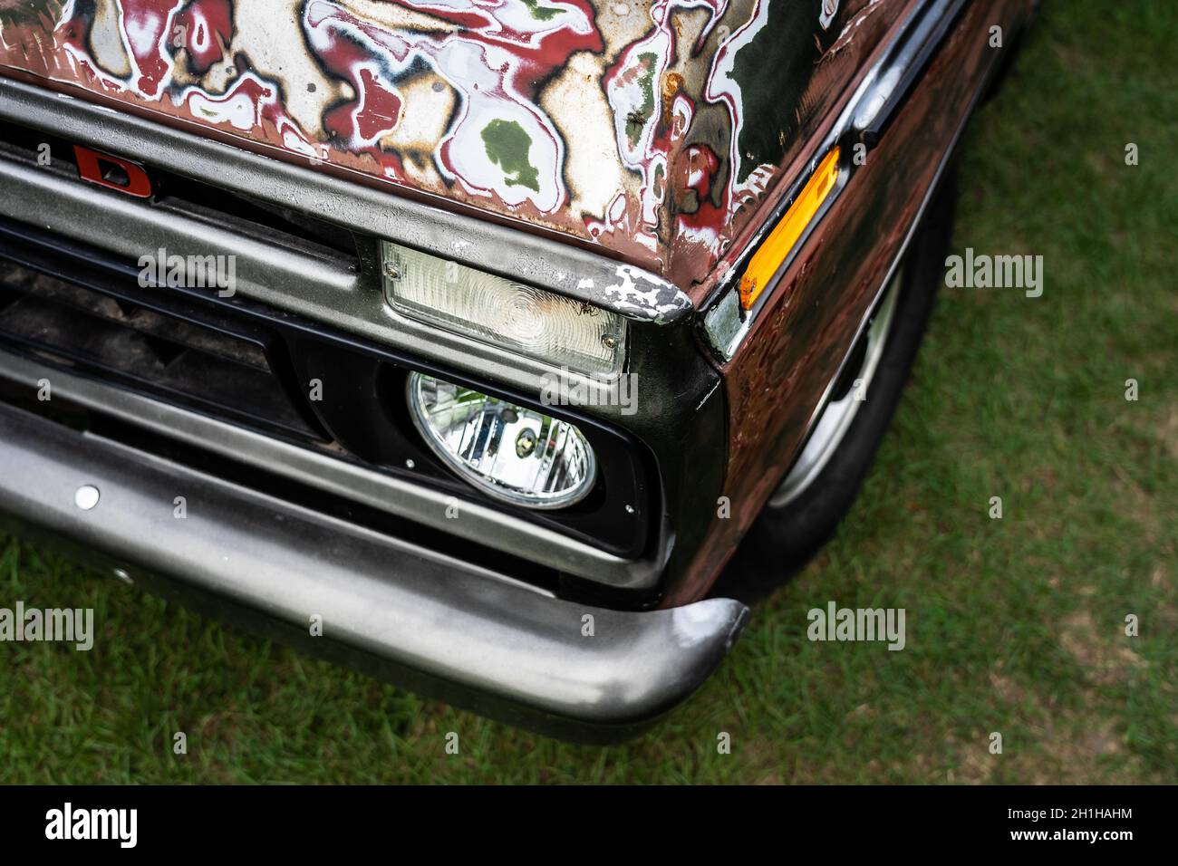 DIEDERSDORF, GERMANY - AUGUST 30, 2020: Fragment of the full-size ...