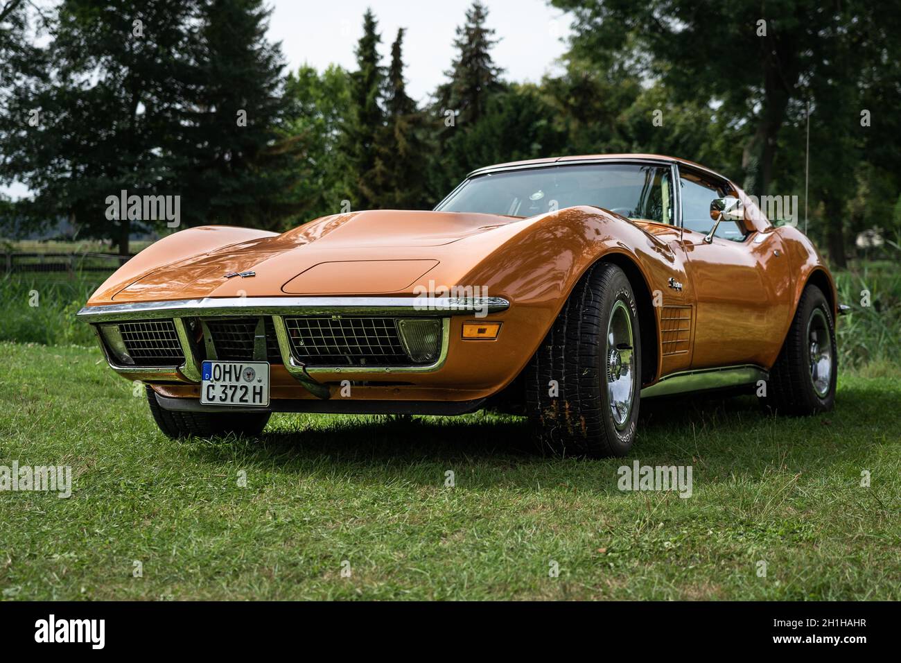 DIEDERSDORF, GERMANY - AUGUST 30, 2020: The sports car Chevrolet ...