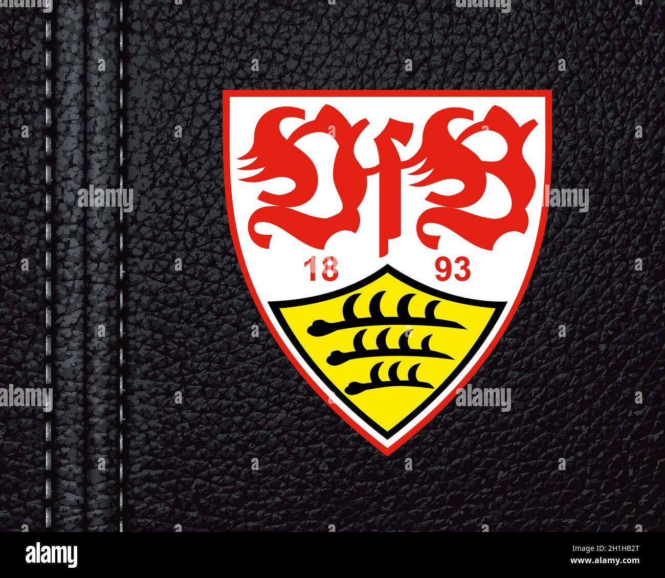 Coat of arms VfB Stuttgart, a football club from Germany Stock Photo ...