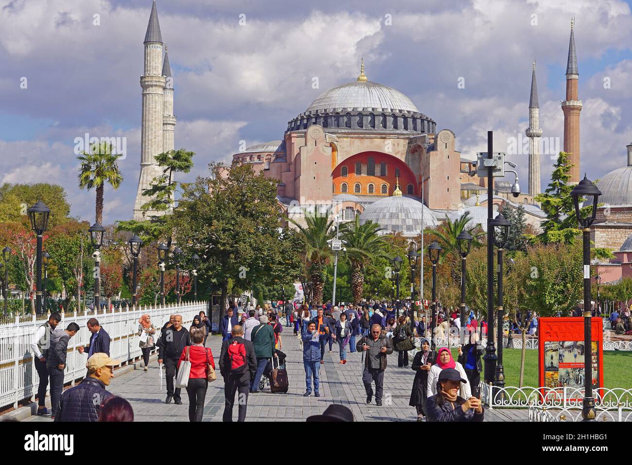ISTANBUL, TURKEY - OCTOBER 02, 2017: Hagia Sophia mosque museum in ...