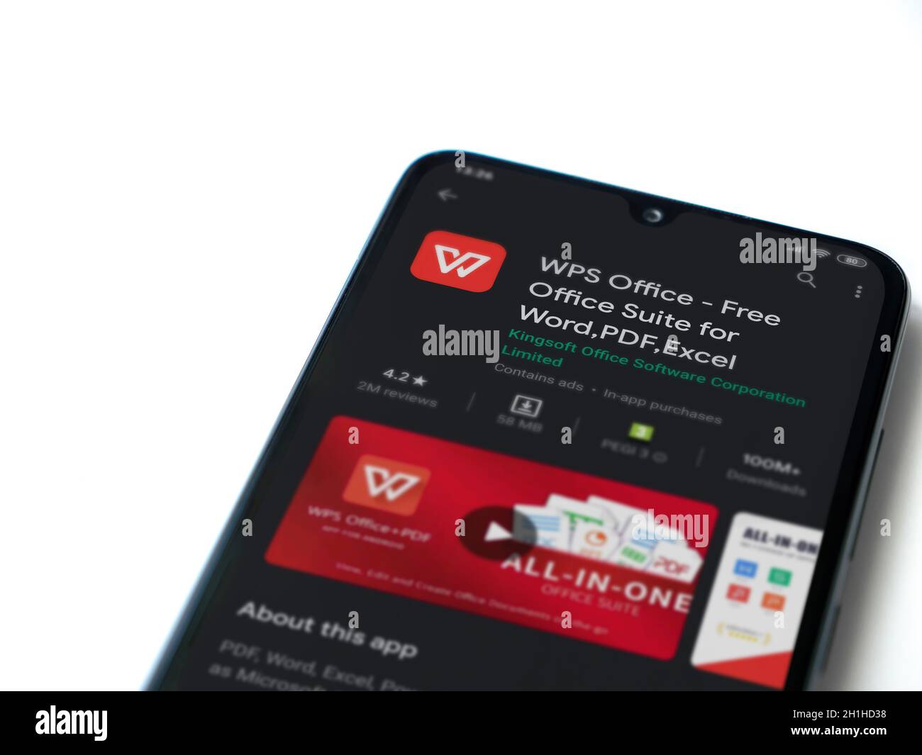 Lod, Israel - July 8, 2020: WPS Office app play store page on the ...
