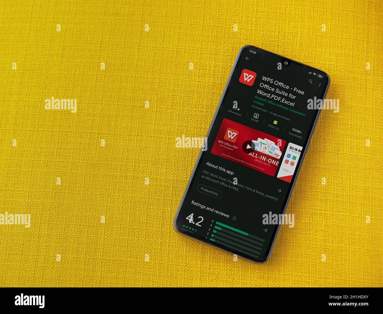 Lod, Israel - July 8, 2020: WPS Office app play store page on the ...