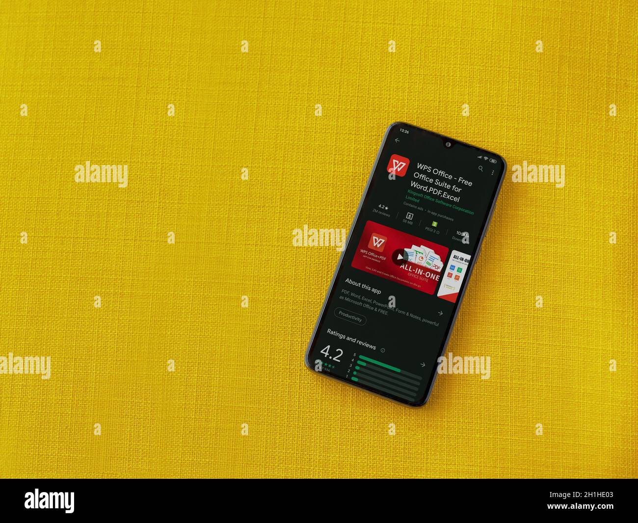 Lod, Israel - July 8, 2020: WPS Office app play store page on the ...