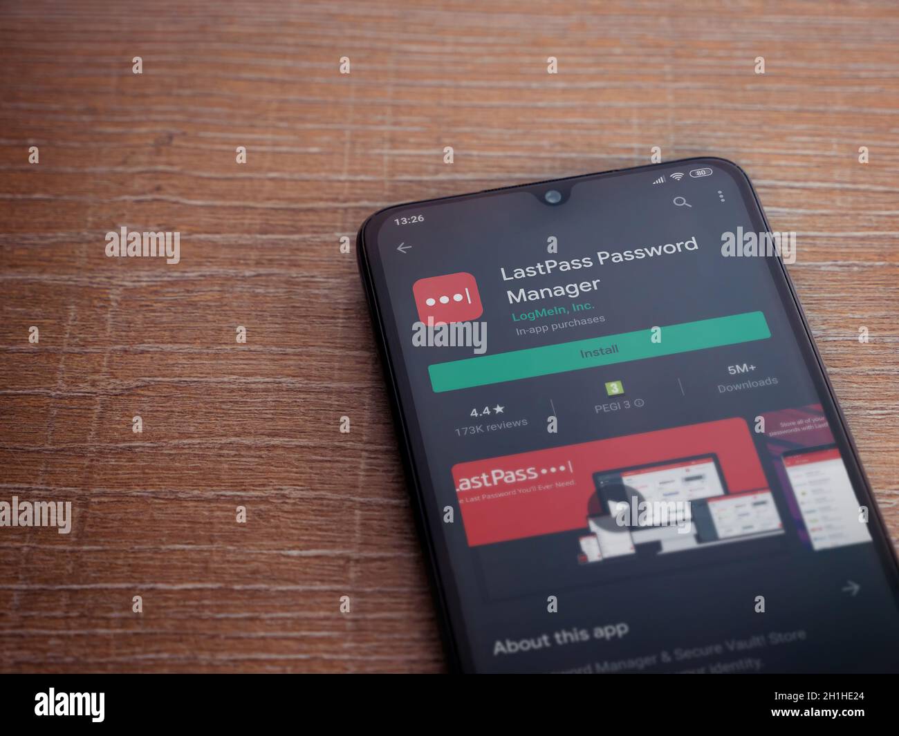 Lod, Israel - July 8, 2020: LastPass Password Manager app play store ...
