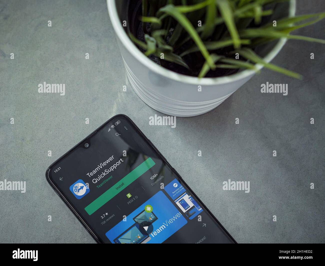 Lod, Israel - July 8, 2020: Modern minimalist office workspace with ...