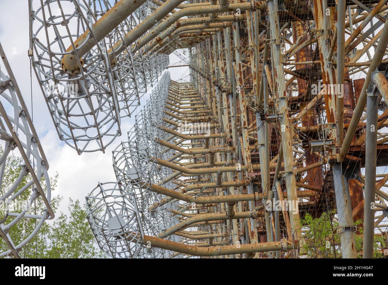 Former military Duga radar system in Chernobyl Exclusion Zone, Ukraine ...