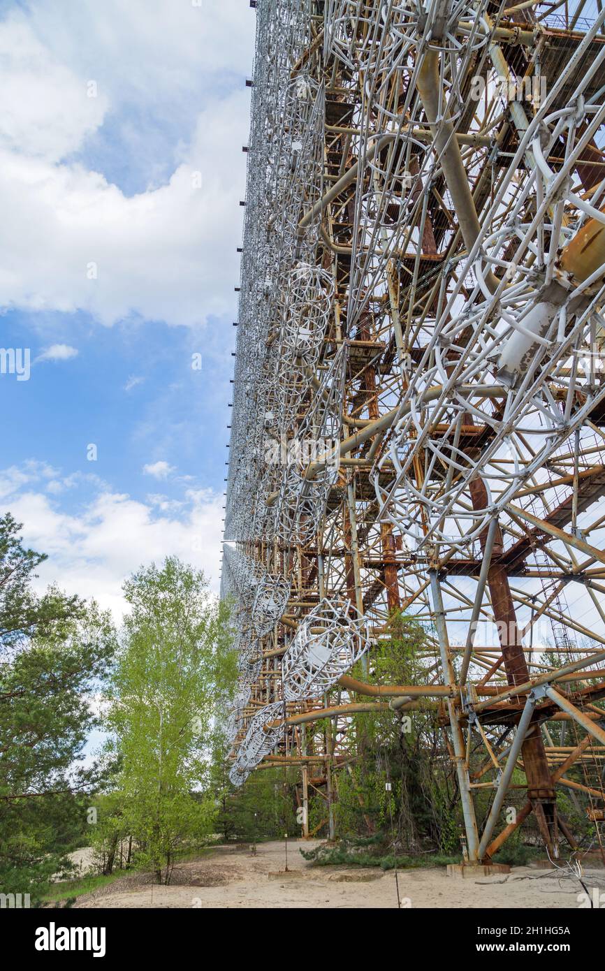 Former military Duga radar system in Chernobyl Exclusion Zone, Ukraine ...