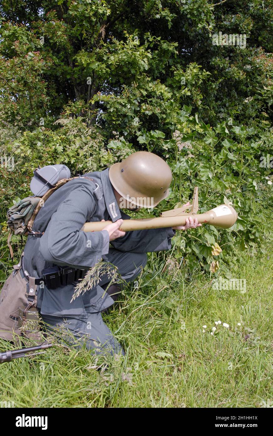 Reenactor german soldier uniform hi-res stock photography and images ...
