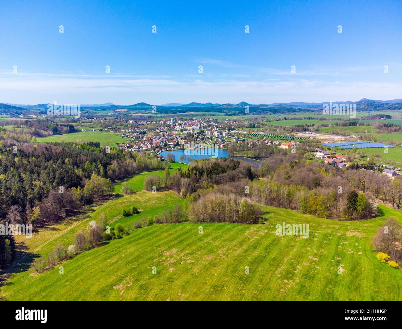 Rural landscape around Jablonne v Podjestedi Stock Photo - Alamy