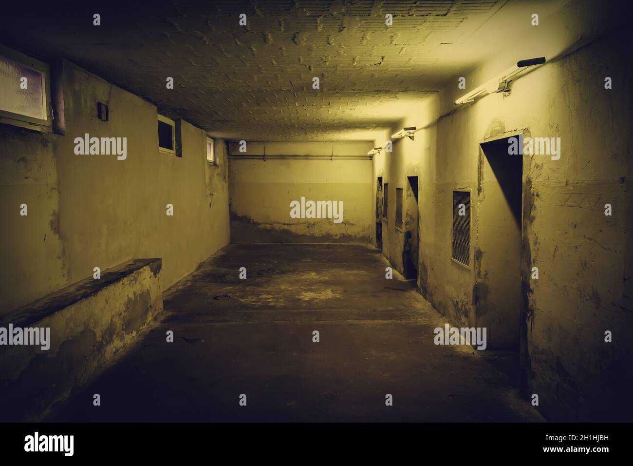 Old German jail, detail of confinement and crime, justice Stock Photo ...