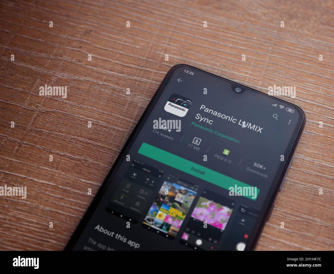 Lod, Israel - July 8, 2020: Panasonic LUMIX Sync app play store page on ...