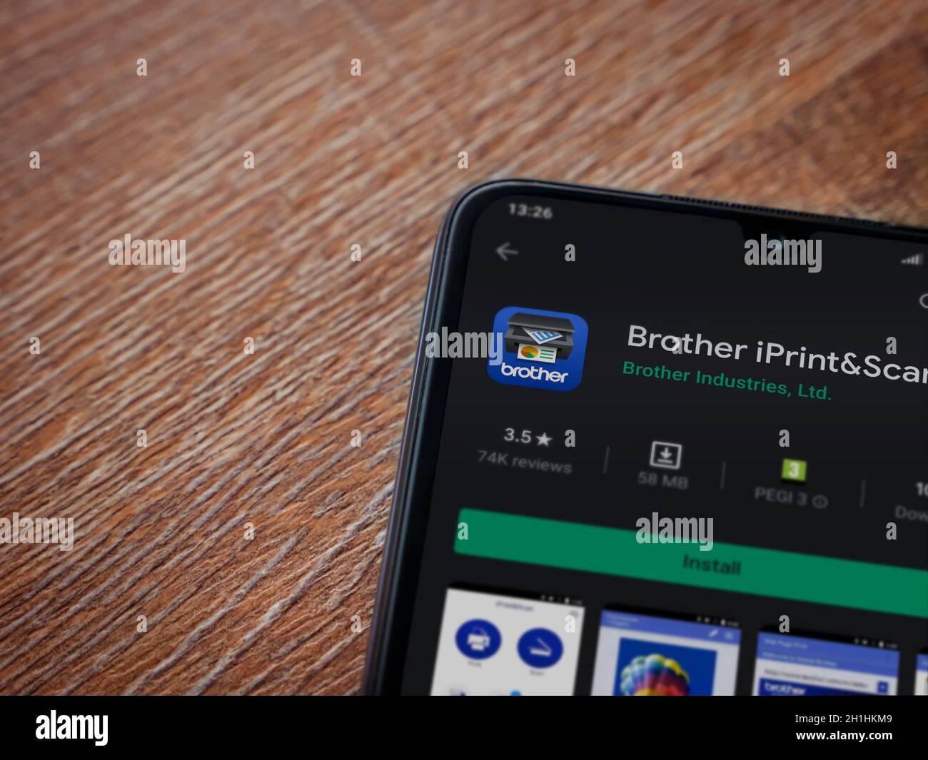 Lod, Israel - July 8, 2020: Brother iPrint&Scan app play store page on ...