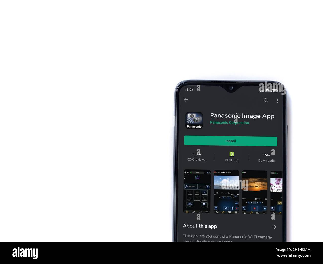 Lod, Israel - July 8, 2020: Panasonic Image App app play store page on ...