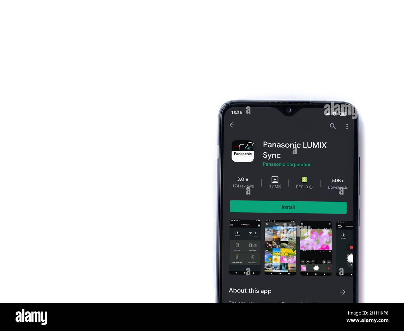 Lod, Israel - July 8, 2020: Panasonic LUMIX Sync app play store page on ...