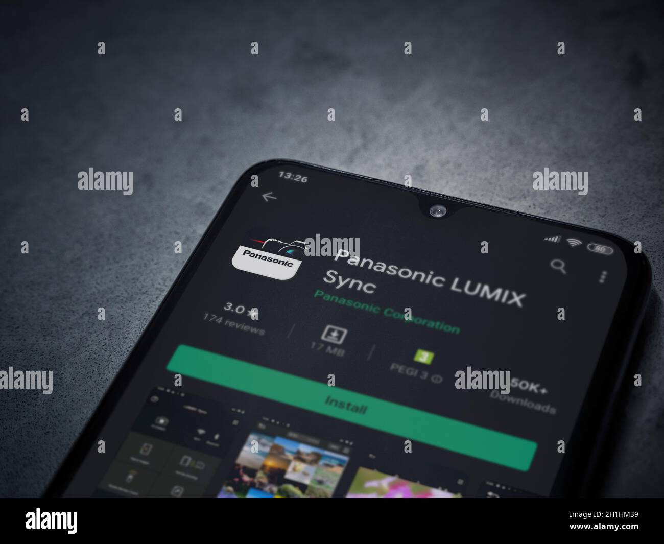 Lod, Israel - July 8, 2020: Panasonic LUMIX Sync app play store page on ...