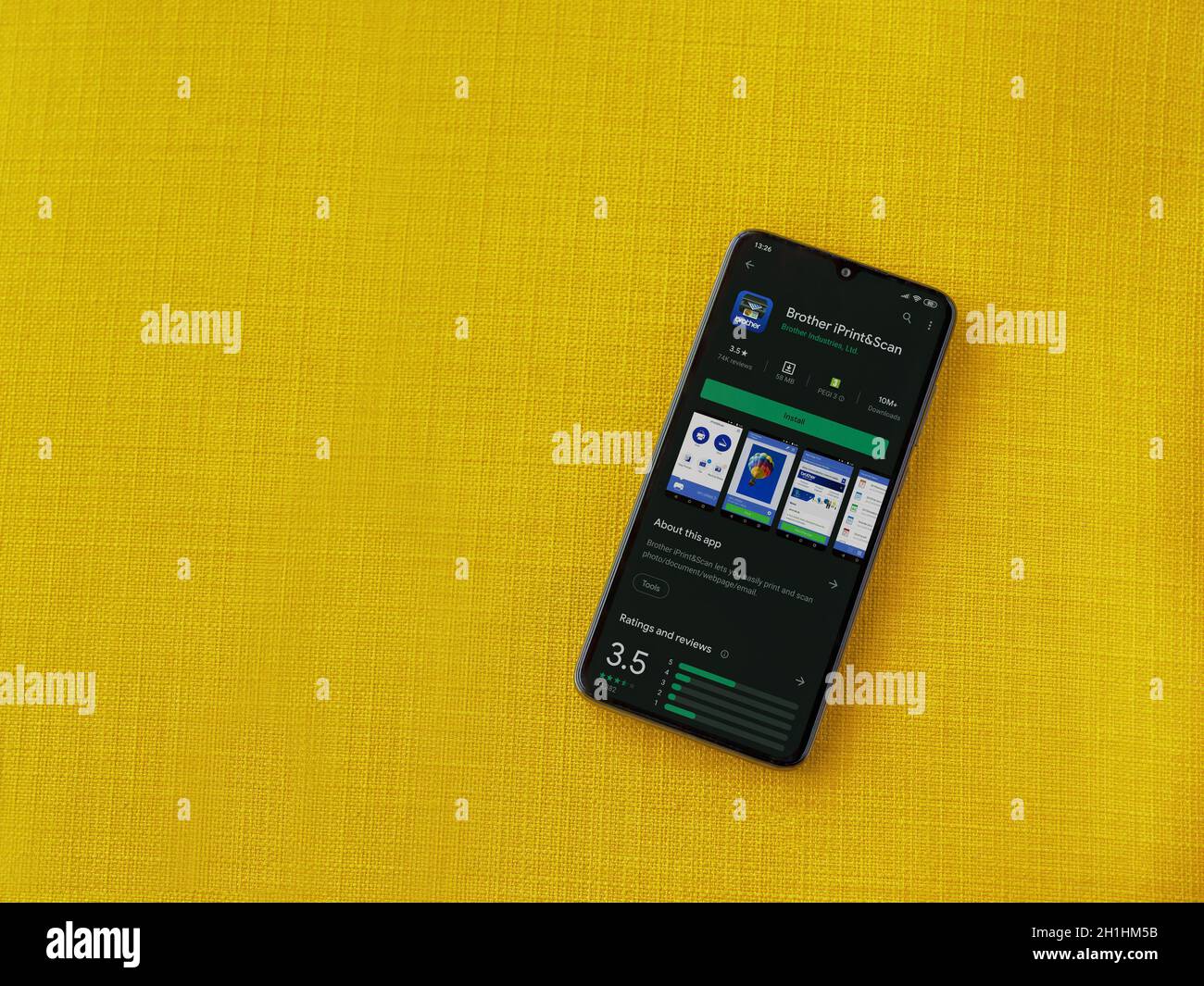 Lod, Israel - July 8, 2020: Brother iPrint&Scan app play store page on ...