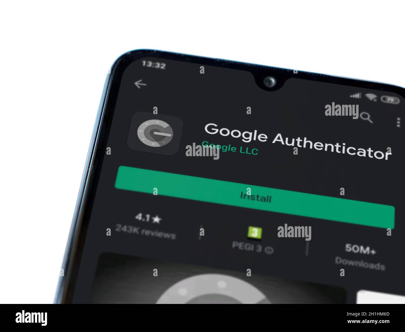 Lod, Israel - July 8, 2020: Google Authenticator app play store page on ...