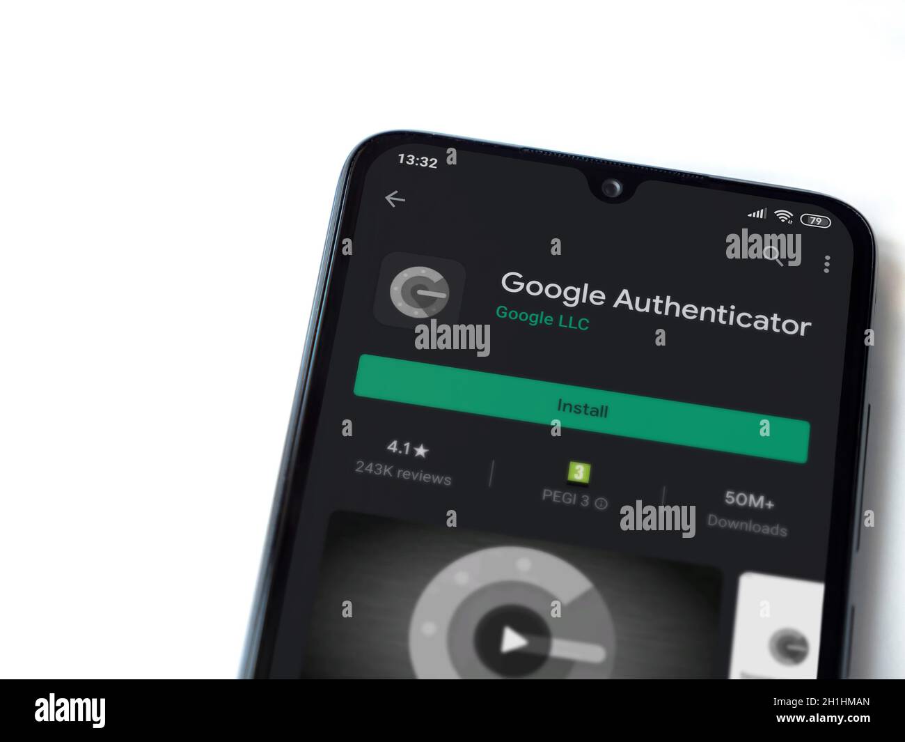 Lod, Israel - July 8, 2020: Google Authenticator app play store page on ...