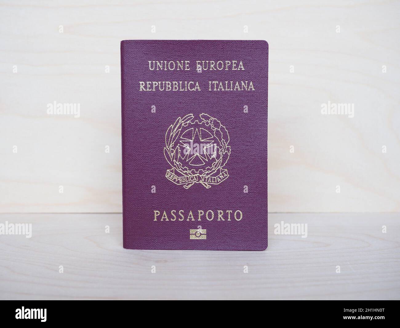 ROME, ITALY - CIRCA AUGUST 2020: Italian passport identity document ...