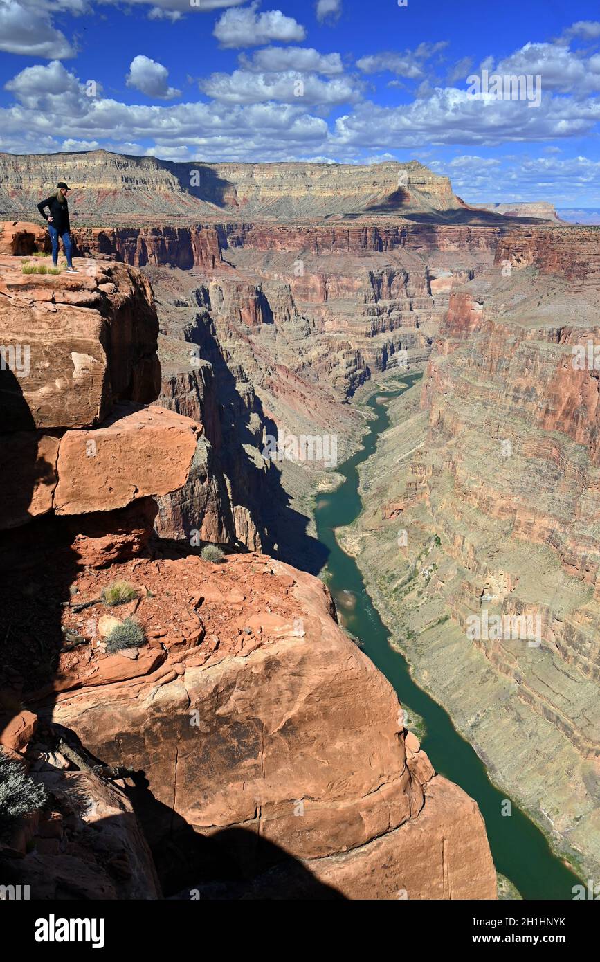 TOROWEAP OVERLOOK IN GRAND CANYON NATIONAL PARK, ARIZONA, USA Stock ...