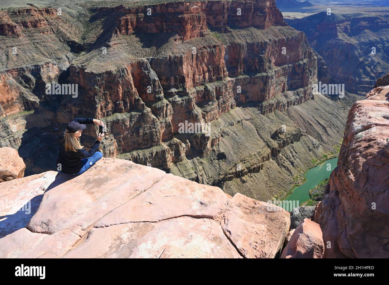 TOROWEAP OVERLOOK IN GRAND CANYON NATIONAL PARK, ARIZONA, USA Stock ...