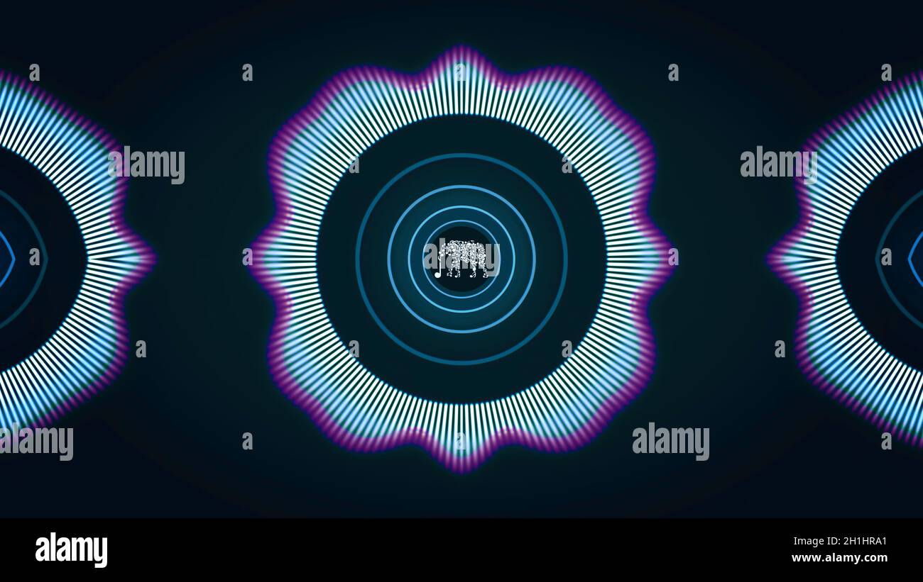 Music animation for backgrounds. Animation. Abstract sound track ...