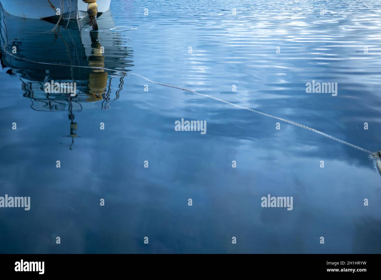 Beautiful view ?? the reflection of the boat on the water Stock Photo ...