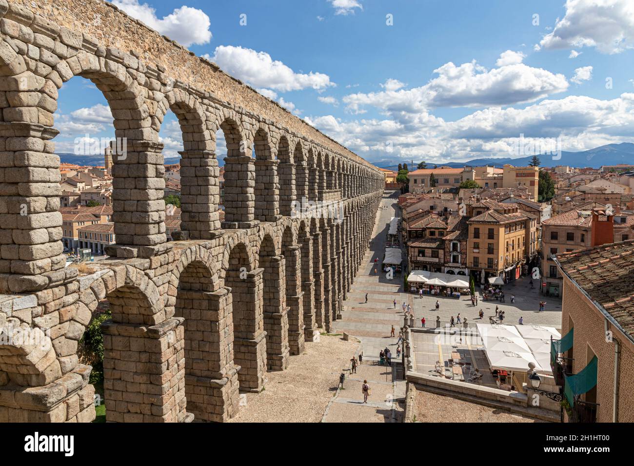 Segovia, Spain. The Acueducto de Segovia, a Roman aqueduct or water ...