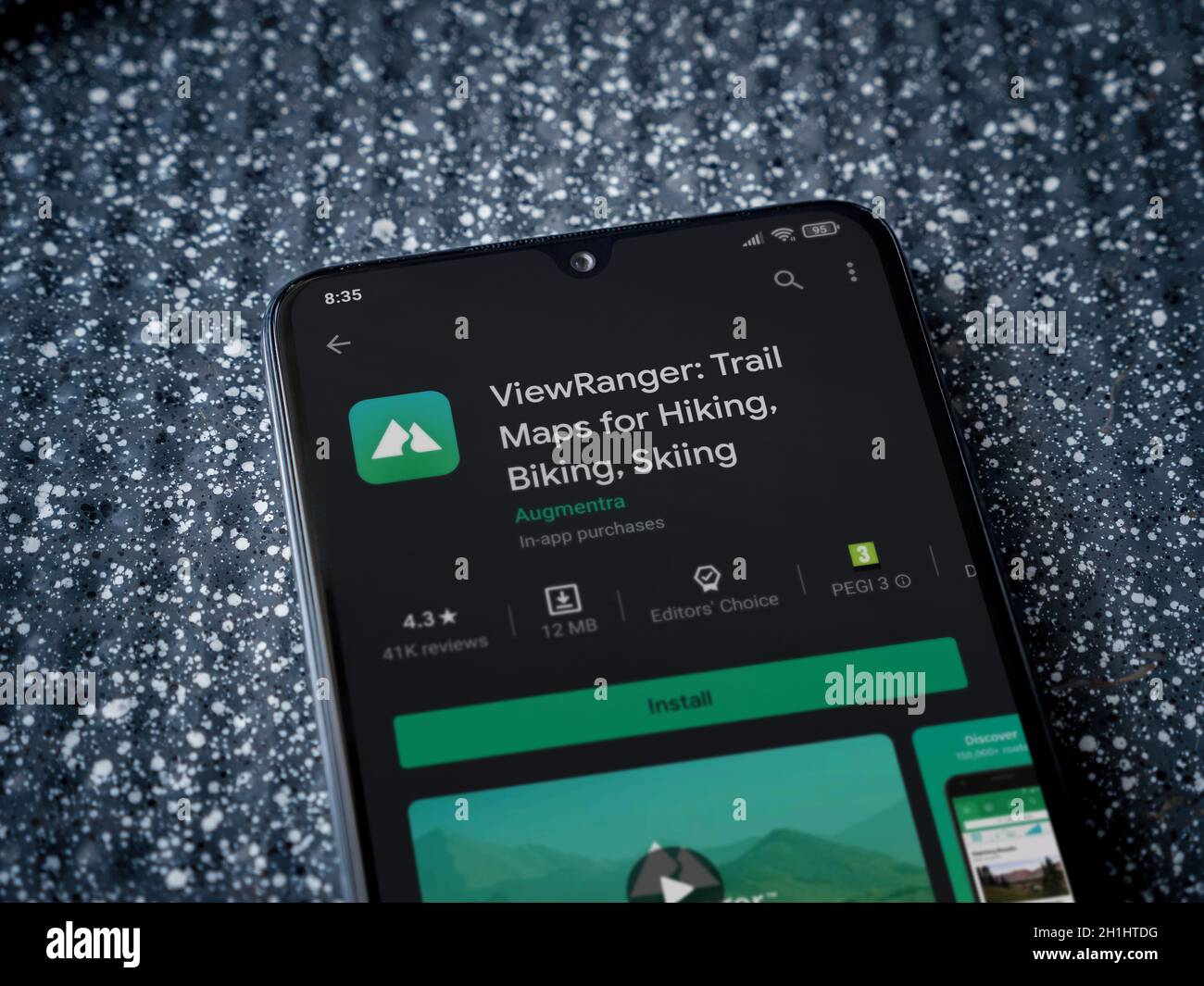 Lod, Israel - July 8, 2020: ViewRanger app play store page on the ...