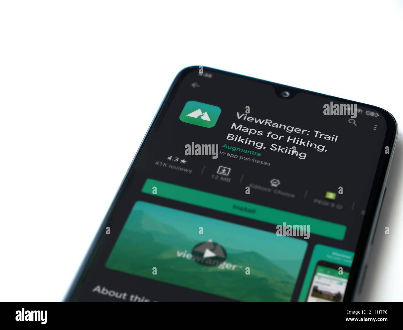 Lod, Israel - July 8, 2020: ViewRanger app play store page on the ...