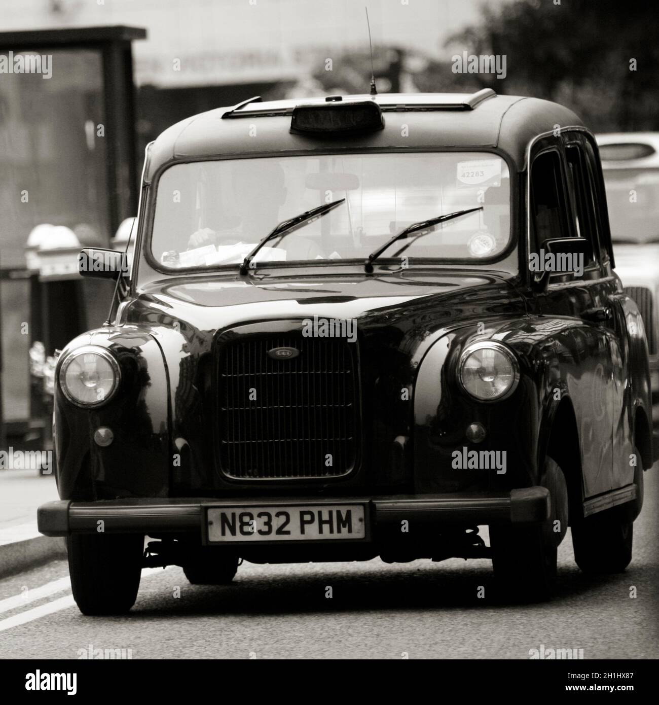 London, UK - June 14, 2012: TX4, London Taxi, also called hackney ...