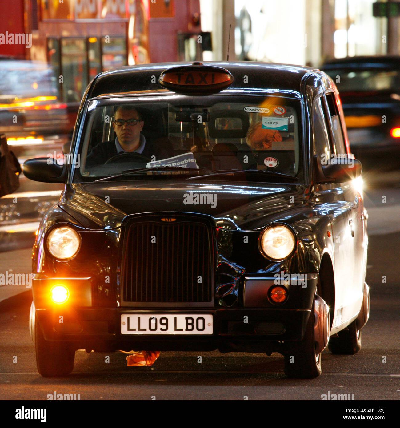 London, UK - December 4, 2013: London Taxi, TX4, also called hackney ...