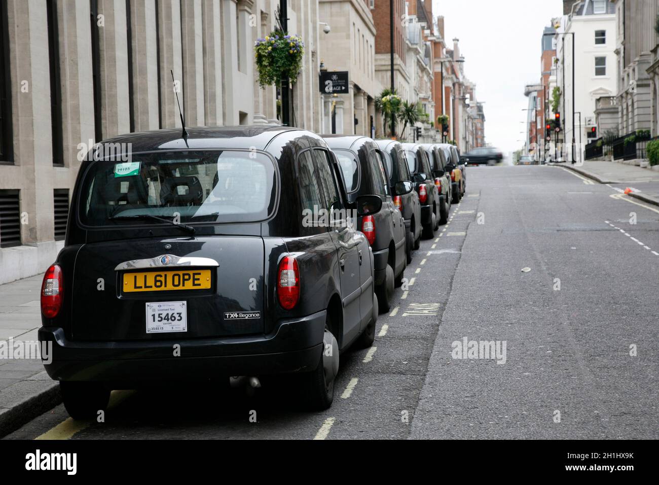 London, UK - May 5, 2012: TX4, London Taxi, also called hackney ...