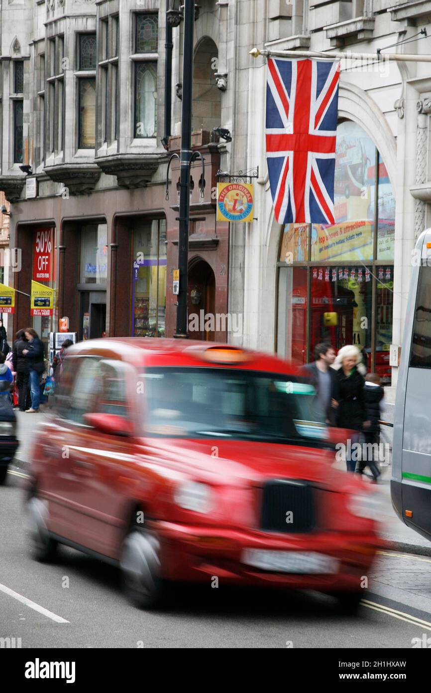 London, UK - May 6, 2012: London Taxi, also called hackney carriage ...