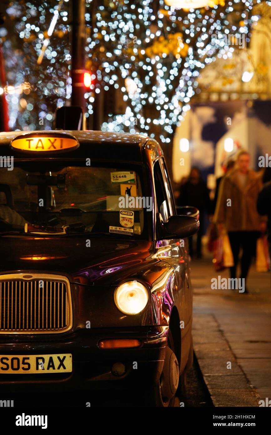 London, UK - Dec 8, 2016: London Taxi, also called hackney carriage ...