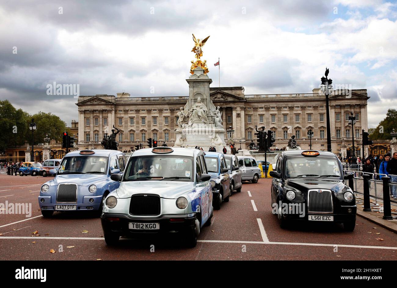 London, UK - October 27, 2012: London Taxi, also called hackney ...